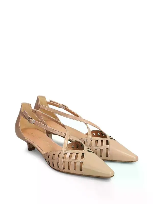 JULIE DEE Cut-out Pointed-toe Pumps