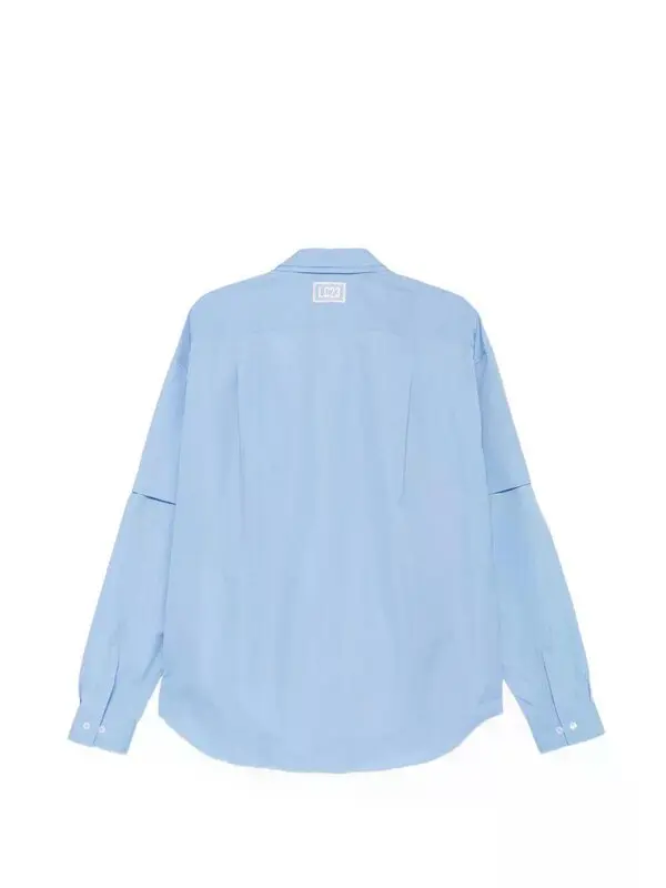 LC23 Layered-sleeve Button-up Shirt