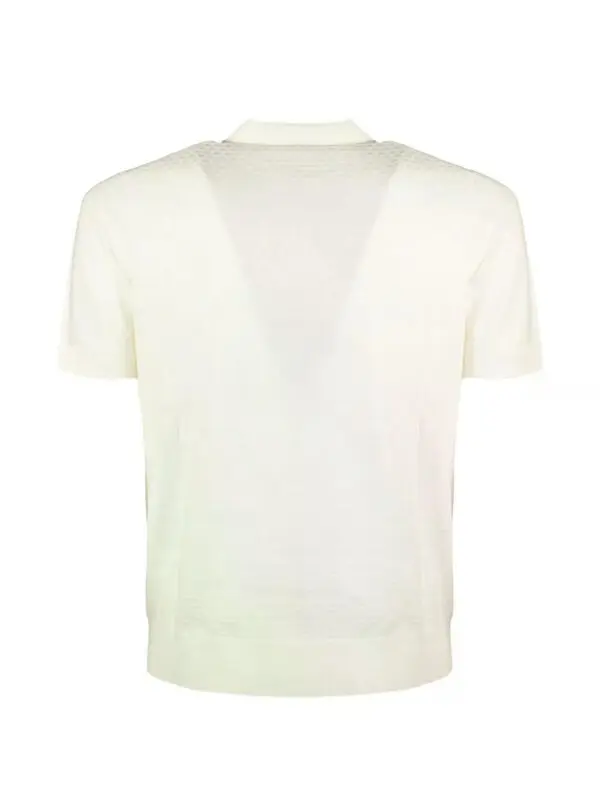 PAOLO PECORA Textured Polo Shirt