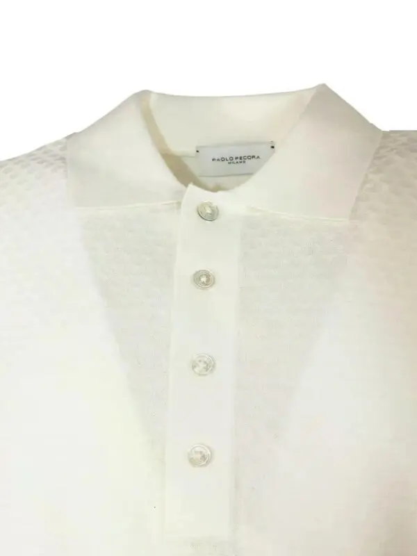 PAOLO PECORA Textured Polo Shirt