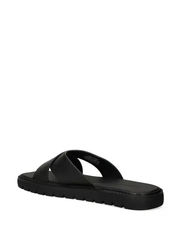 Calvin Klein Cross-strap Leather Sandals