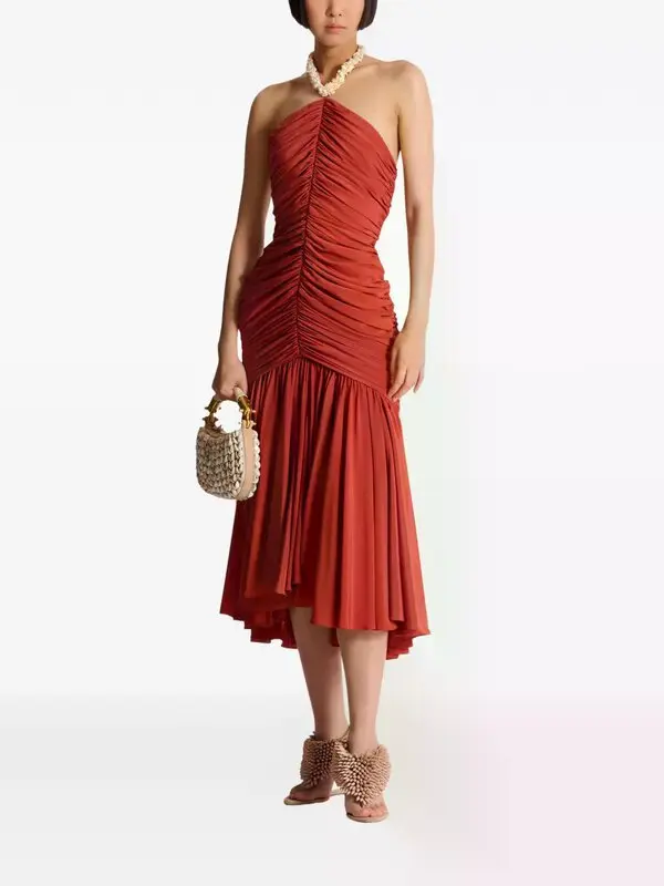 Balmain Halterneck Midi Dress