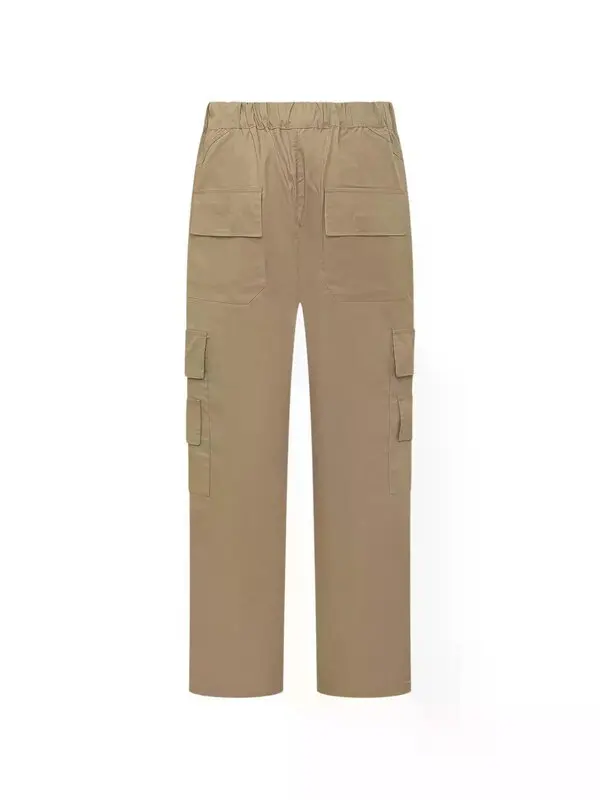 Gcds Logo-patch Cargo Trousers - Neutrals