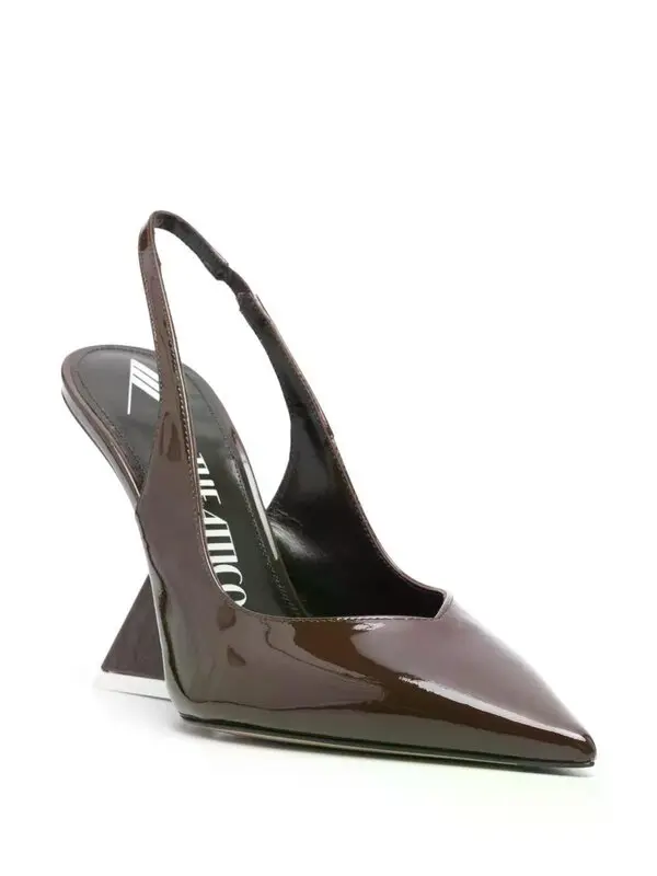 Attico Cheope 105mm Leather Pumps - Brown