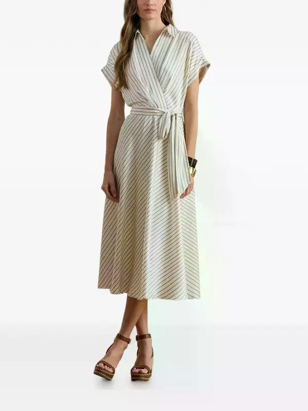 Ralph Lauren Stripe-pattern Wrap-style Dress