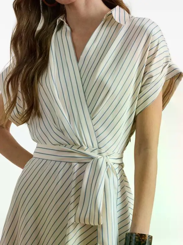 Ralph Lauren Stripe-pattern Wrap-style Dress