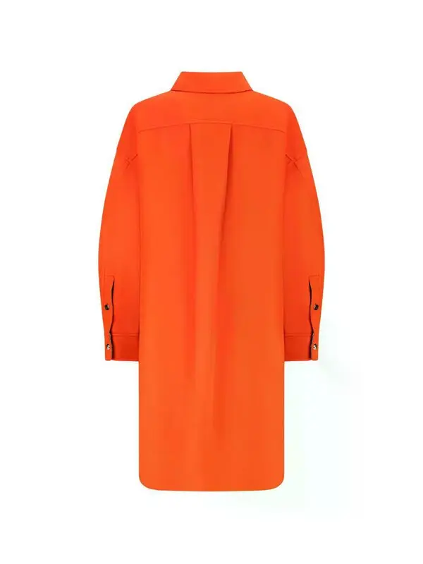 Loewe Leather-patch Button-down Coat
