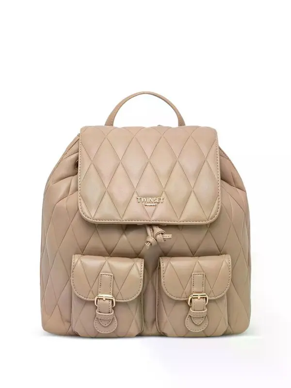 TWINSET Quilted Leather Backpack