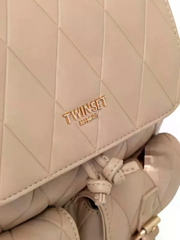 TWINSET Quilted Leather Backpack