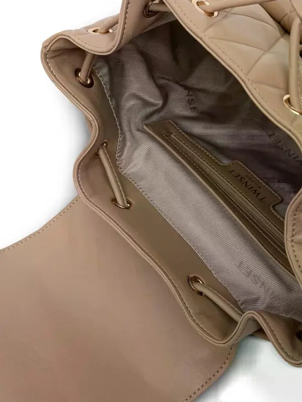 TWINSET Quilted Leather Backpack