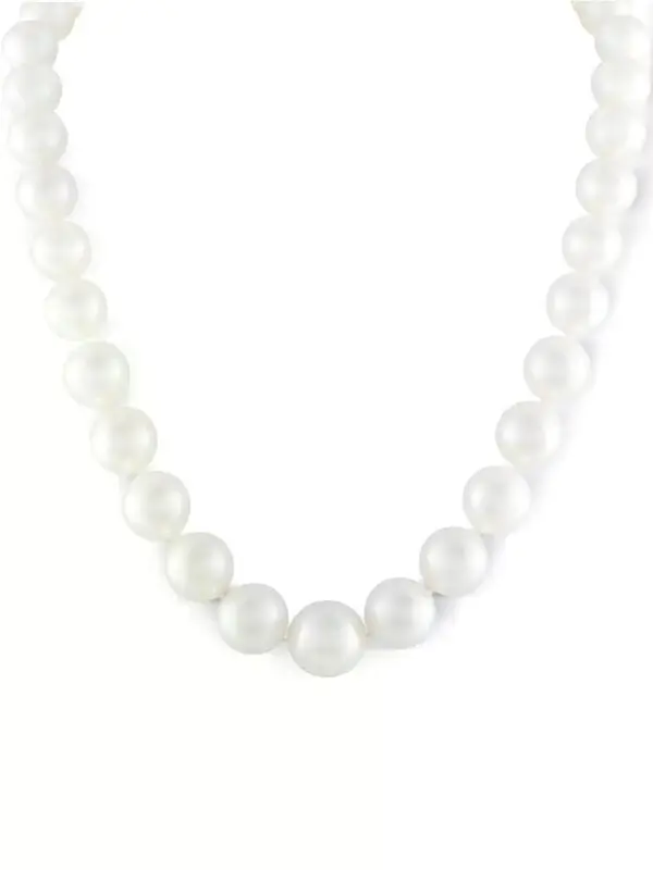 LB EXCLUSIVE Pearl And Diamond 18k White Gold Necklace - Silver