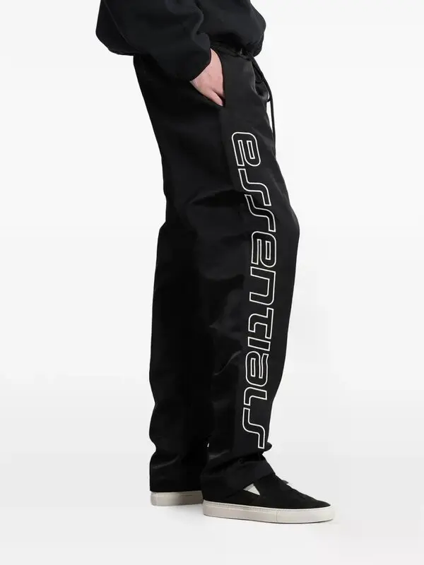 Fear Of God Logo-print Drawstring Track Pants - Black