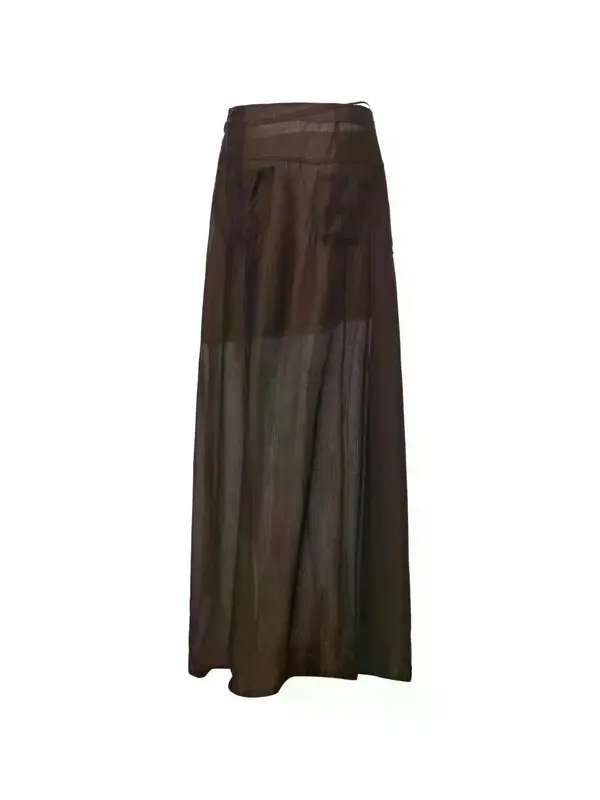 ILI NODE Tie-fastening Maxi Skirt