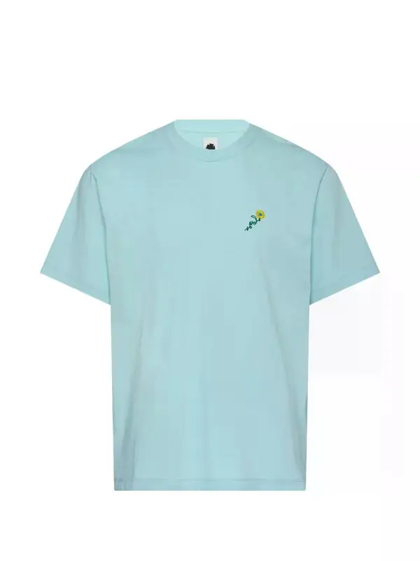 VOWELS Floral-embroidered T-shirt