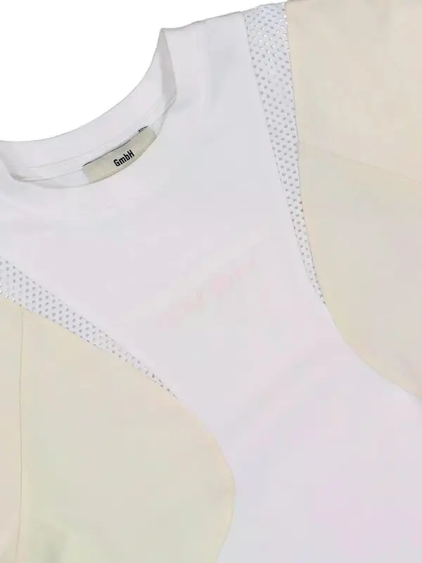 GMBH Patchwork Mesh-insert T-shirt