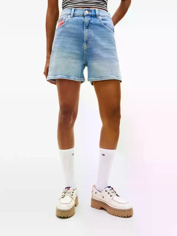 Tommy Hilfiger Logo-patch Denim Shorts