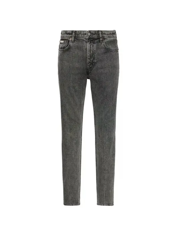 Calvin Klein Logo-patch Acid-wash Jeans