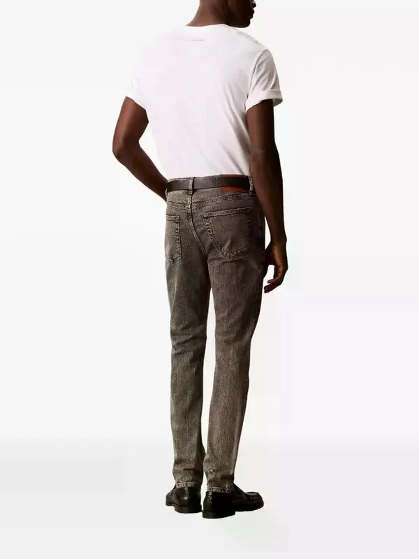 Calvin Klein Logo-patch Acid-wash Jeans