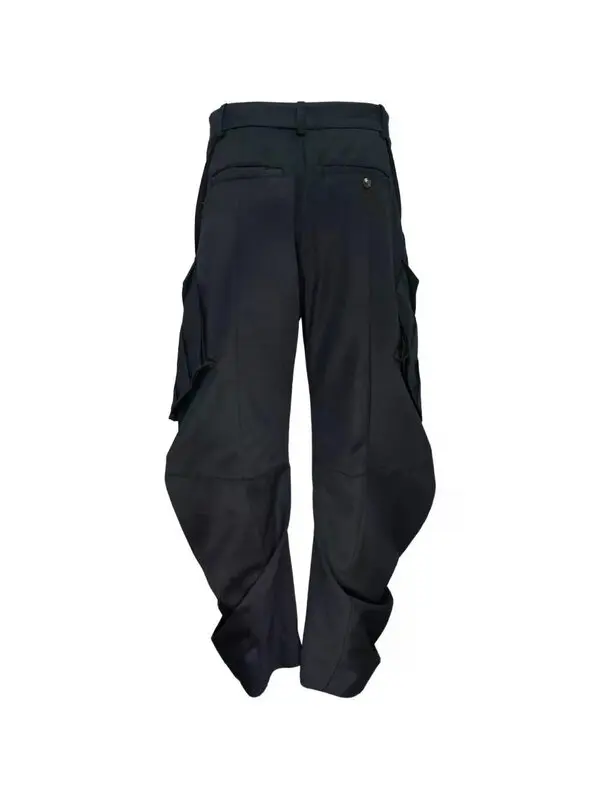 JIYONGKIM Multi-pocket Draped Cargo Pants