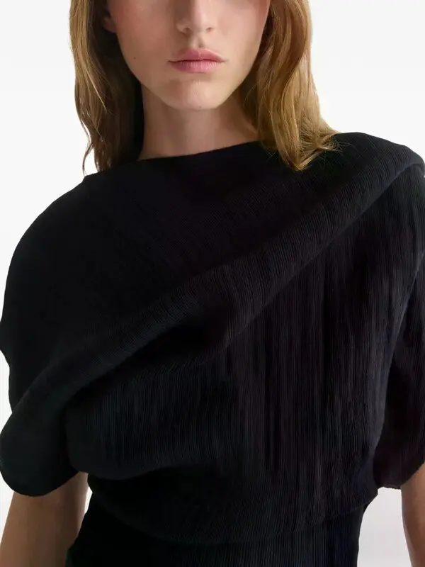 Séfr Draped Crinkled Blouse