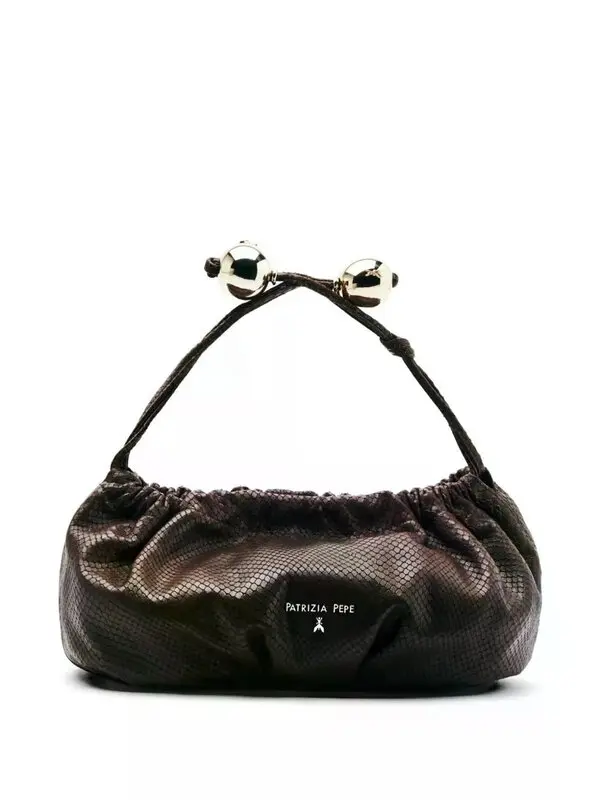 Patrizia Pepe Gathered Clutch Bag
