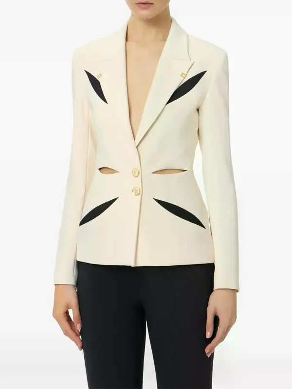 Elisabetta Franchi Cut-out Crêpe Jacket