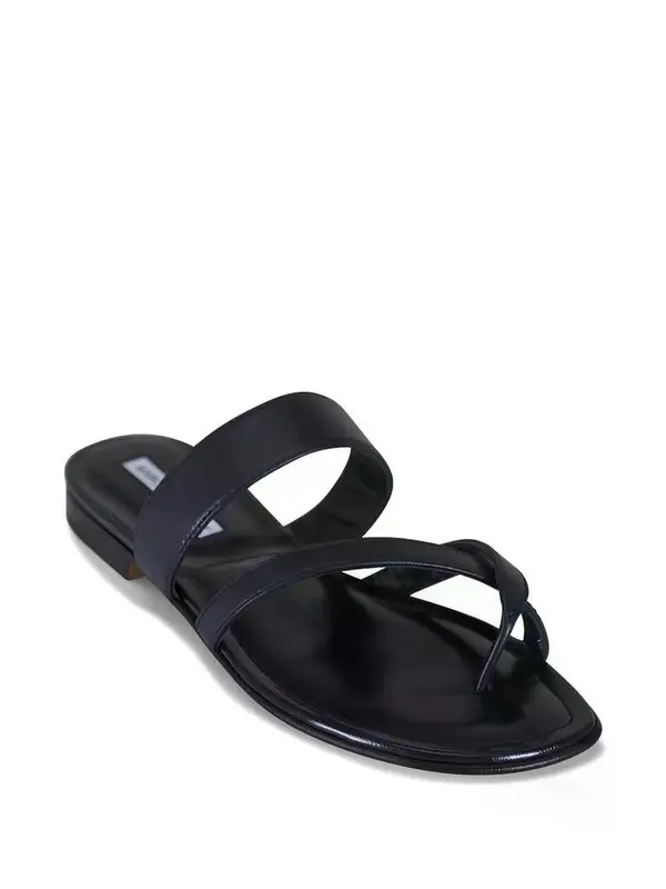 Manolo Blahnik Susa Toe-strap Slip-on Sandals - Blue