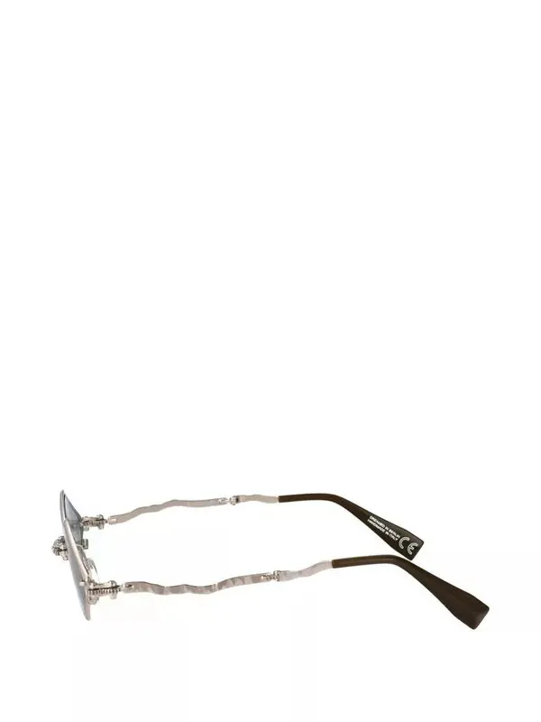 KUBORAUM H80 Geometric-frame Sunglasses - Silver