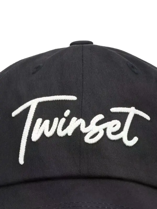TWINSET Logo-embroidered Baseball Cap - Black