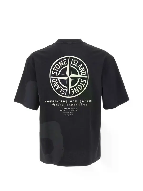 Stone Island Compass-logo Printed T-shirt