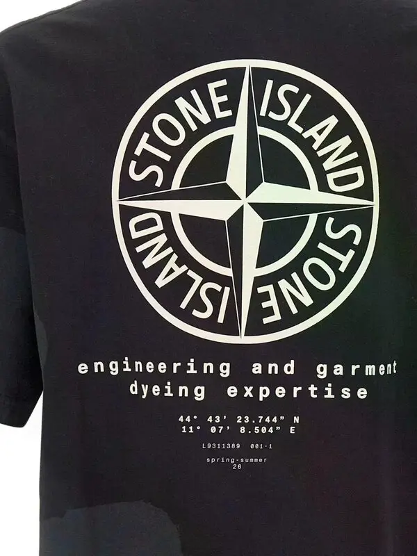 Stone Island Compass-logo Printed T-shirt