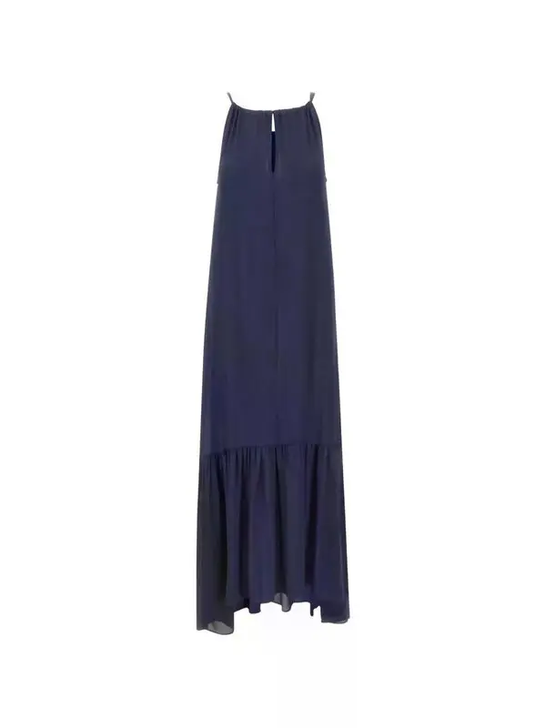 KAOS Ruffled-hem Sleeveless Dress - Blue