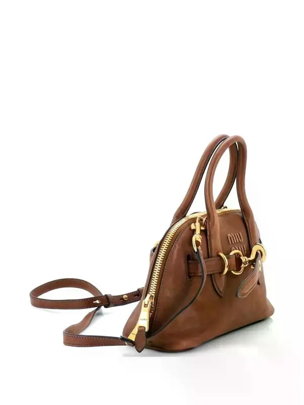 Miu Miu Aventure Top Handle Satchel - Brown