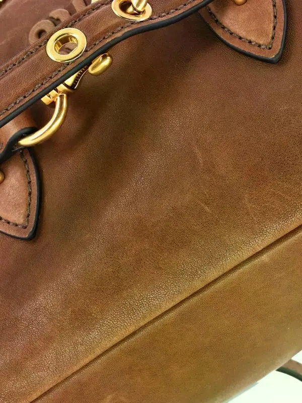 Miu Miu Aventure Top Handle Satchel - Brown
