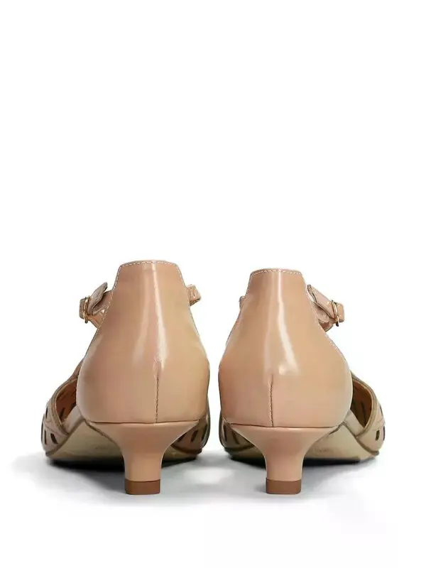 JULIE DEE Cut-out Pointed-toe Pumps