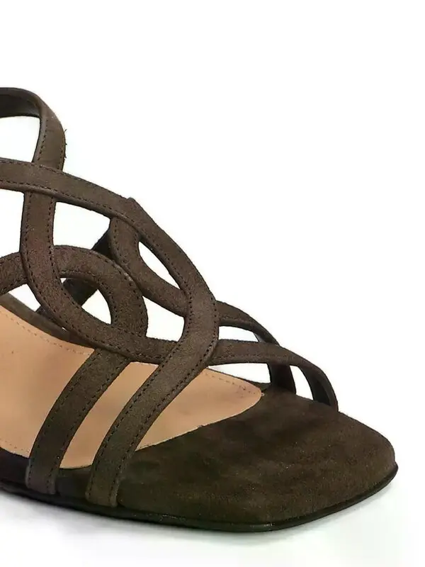 JULIE DEE Strappy Block-heel Sandals - Brown
