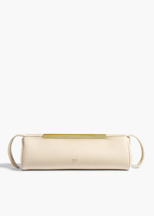 Khaite Donna Evening Clutch - Cream