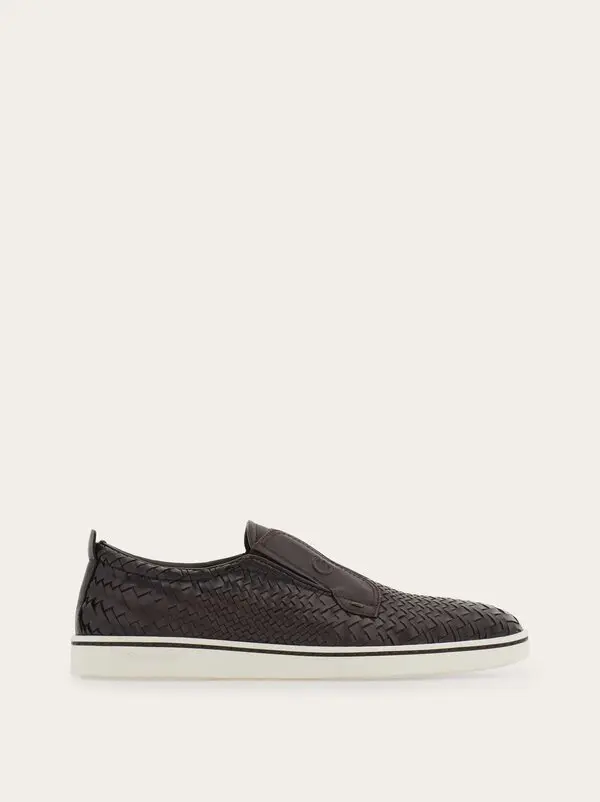 FERRAGAMO Derby Slip-on - Brown