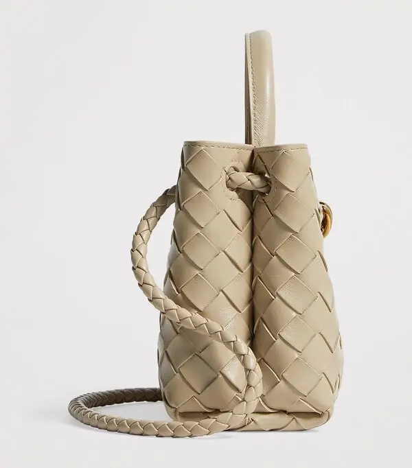 Bottega Veneta Mini Leather Andiamo Top-handle Bag - Neutral