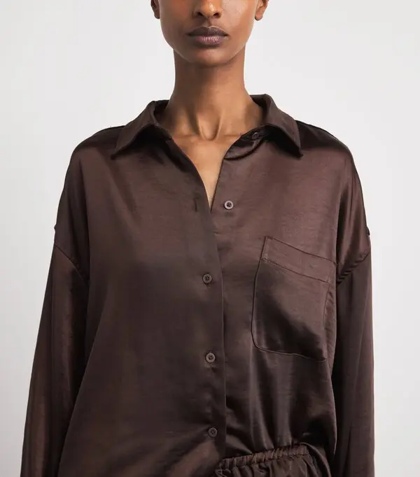 SKIMS Satin Oversized Shirt