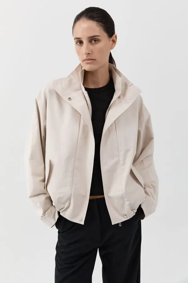 ST. AGNI Canvas Flight Jacket - Shell