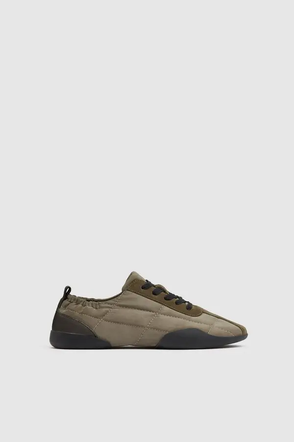 ST. AGNI Stitch Pillow Sneaker - Dark Olive