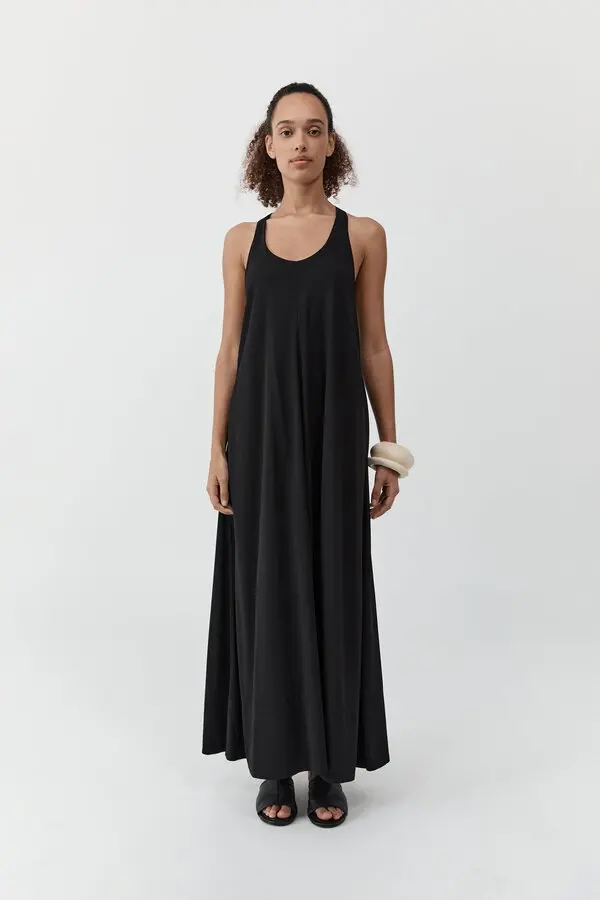 ST. AGNI Fluid Tank Dress - Black