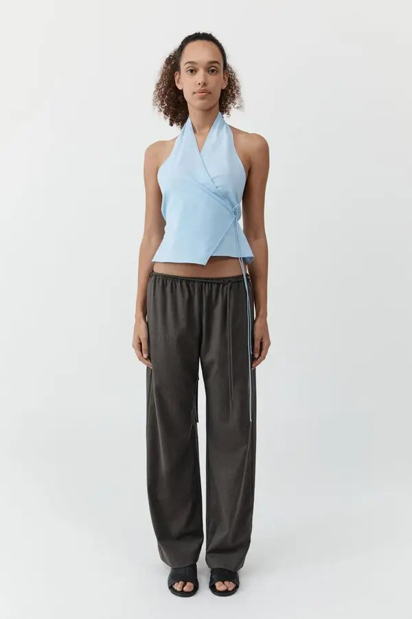 ST. AGNI Wool Everyday Pants - Mulch