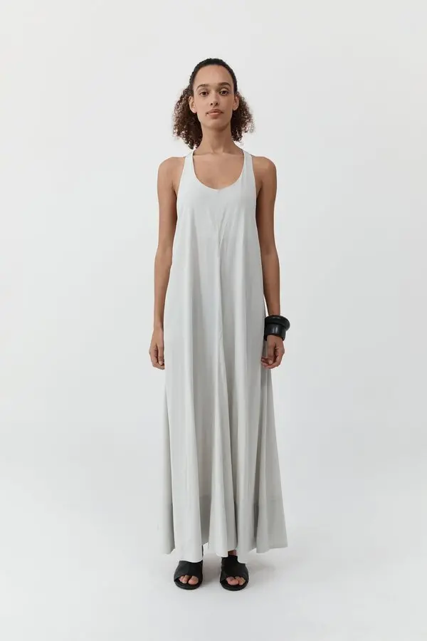 ST. AGNI Fluid Tank Dress - Silver
