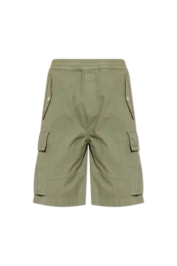 Dsquared2 Straight Cut Cargo Shorts - Green