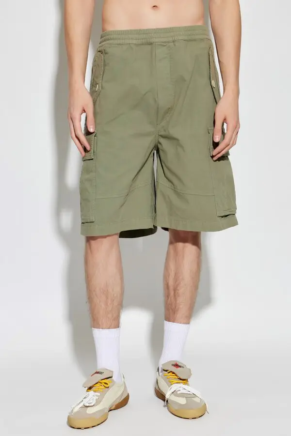 Dsquared2 Straight Cut Cargo Shorts - Green