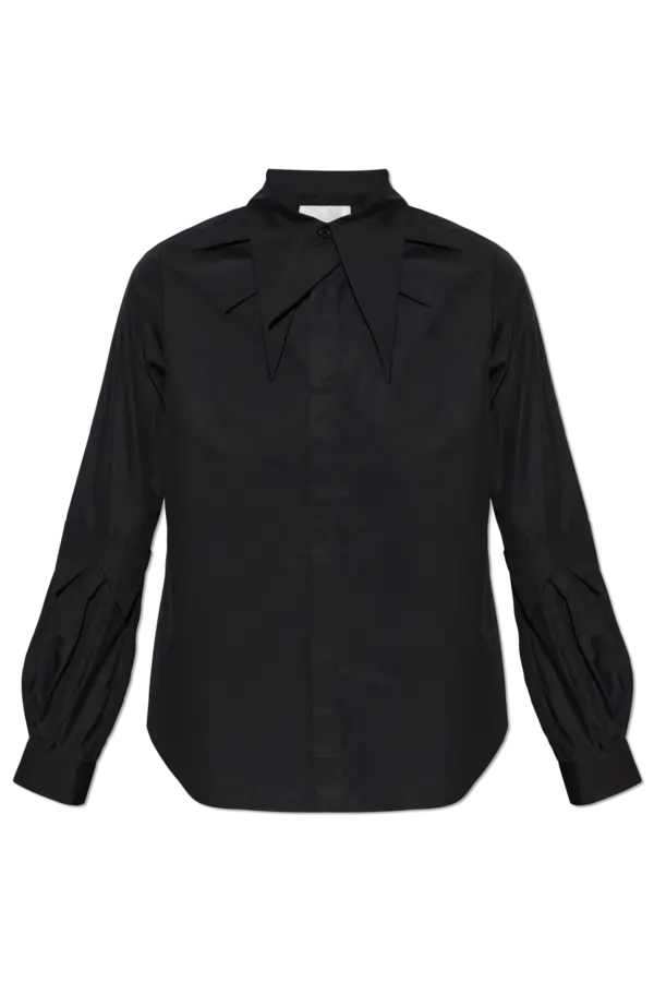 Comme Des Garçons Shirt With Decorative Collar - Black