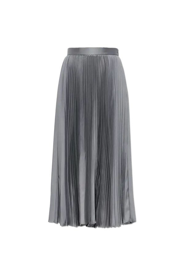 JIL SANDER Pleated Midi Skirt - Grey