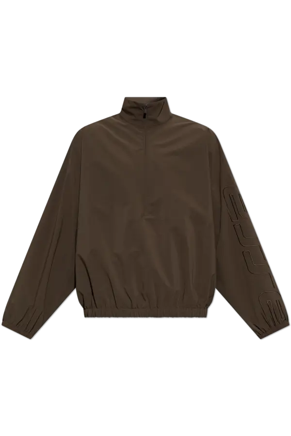 Fear Of God Jacket With Stand Collar - Brown